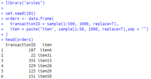 Working with arules transactions and read.transactions – Learn by Marketing